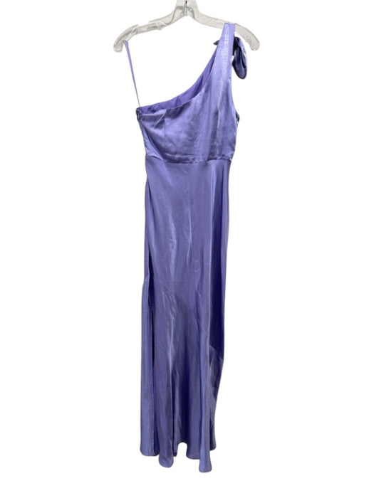 Here Comes The Sun Size S Lavender Purple Polyester One Shoulder Satin ...