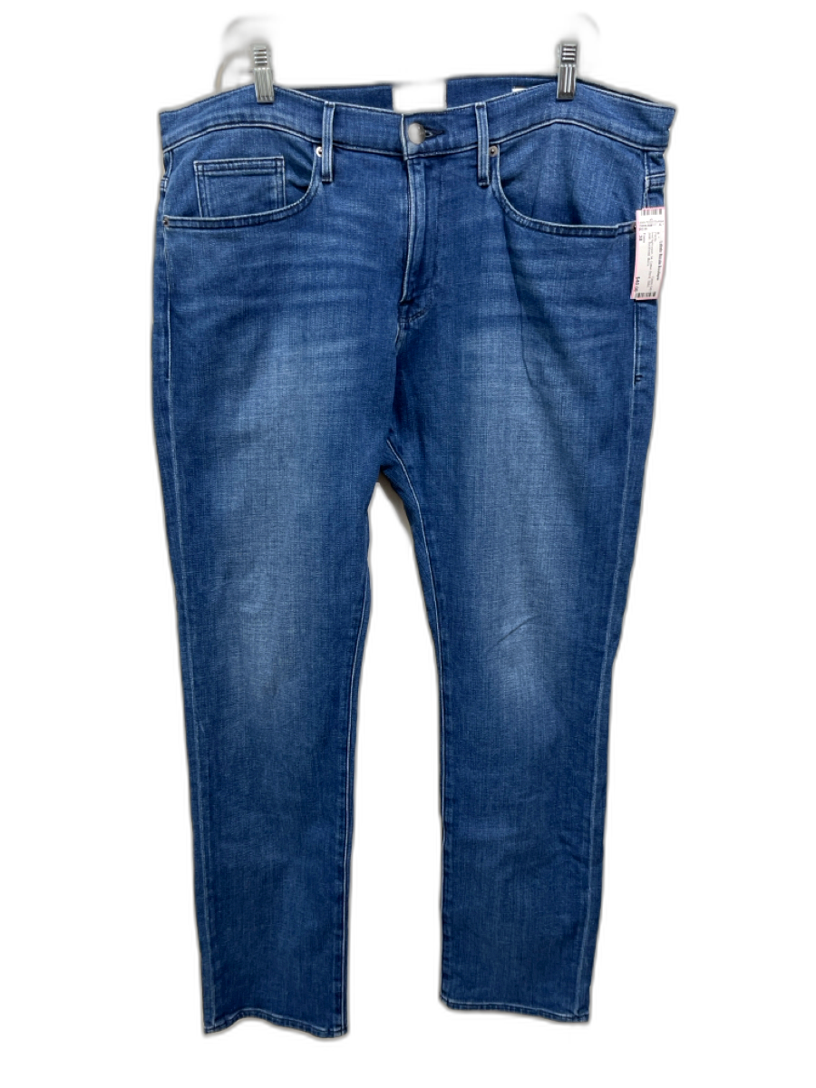 Frame Size 38 med light wash Cotton Blend Solid Jean Men's Pants ...