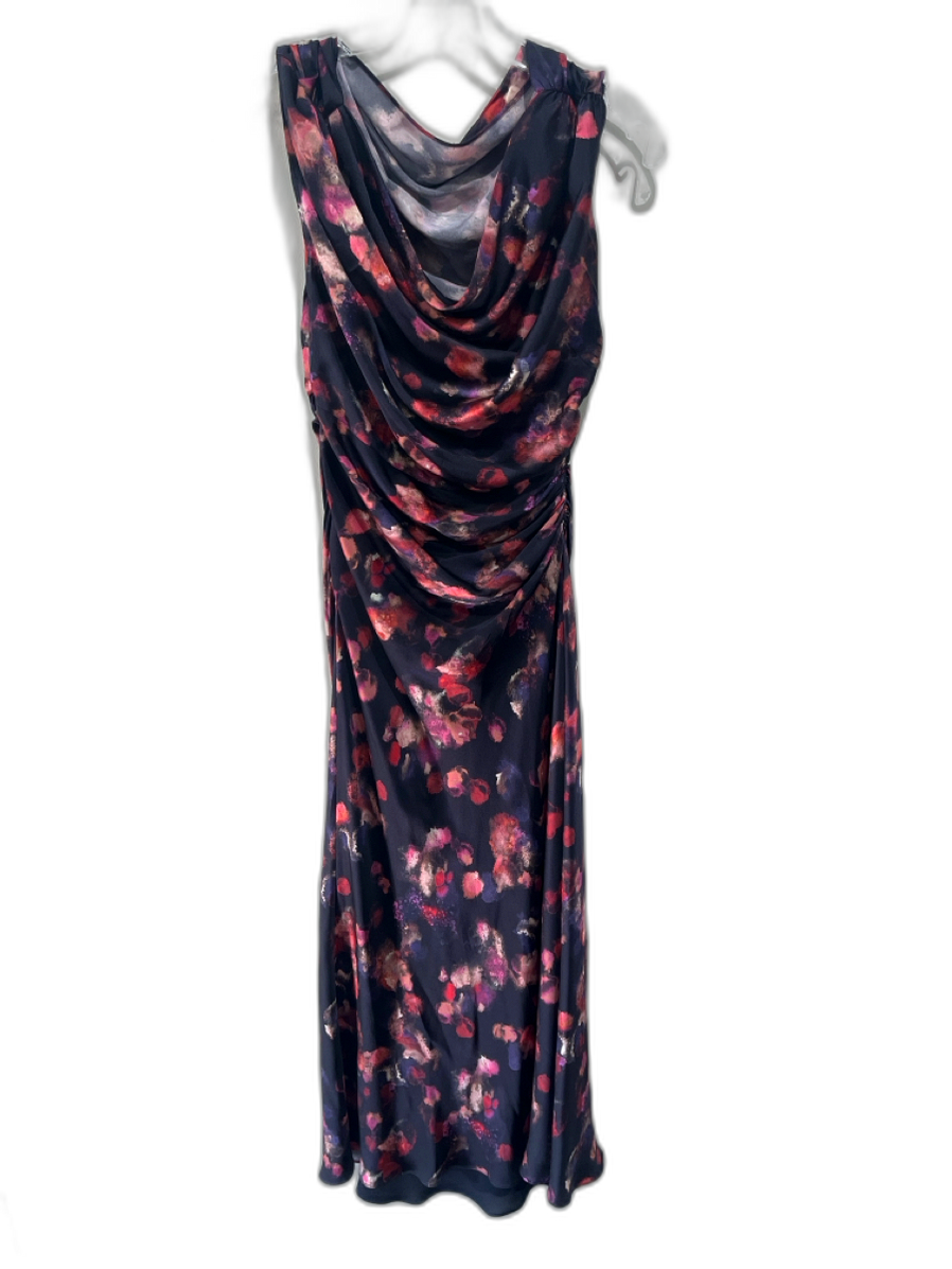 A.L.C. Size Small Navy Blue, Red & Purple No Fabric Tag Abstract Print ...