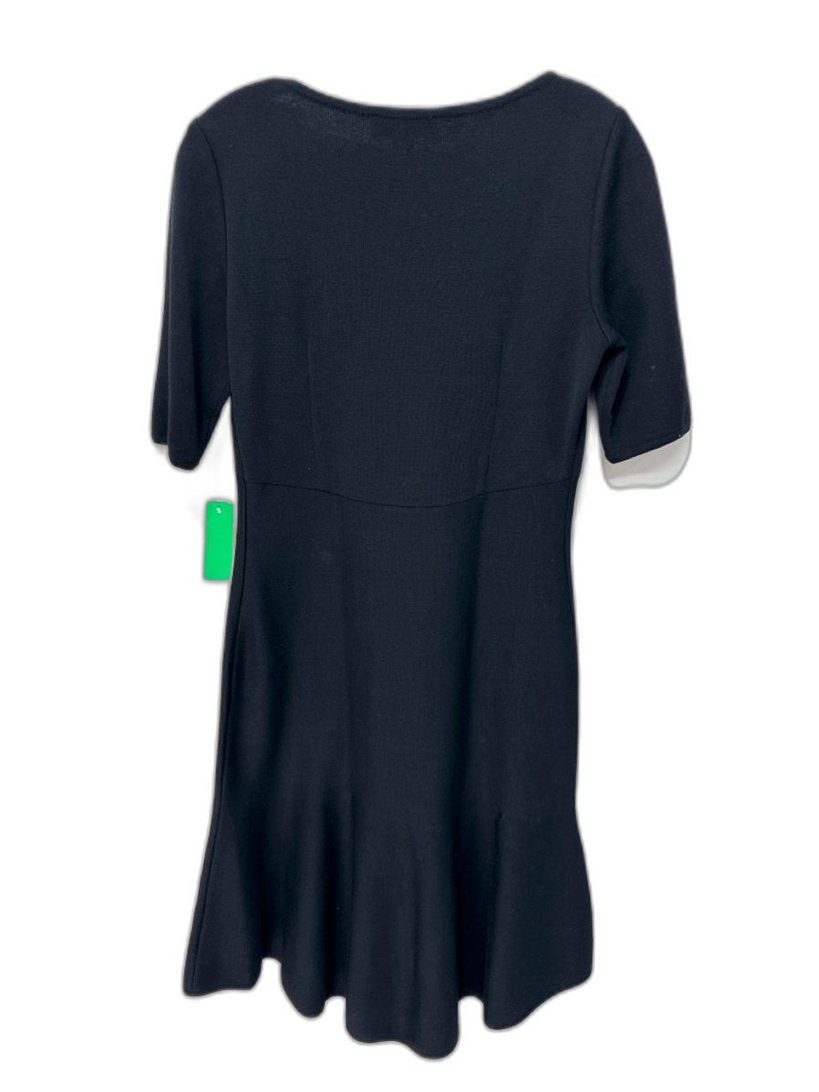 St. John Size 4 Black Wool & Rayon Side Zip Dress — Labels Resale Boutique