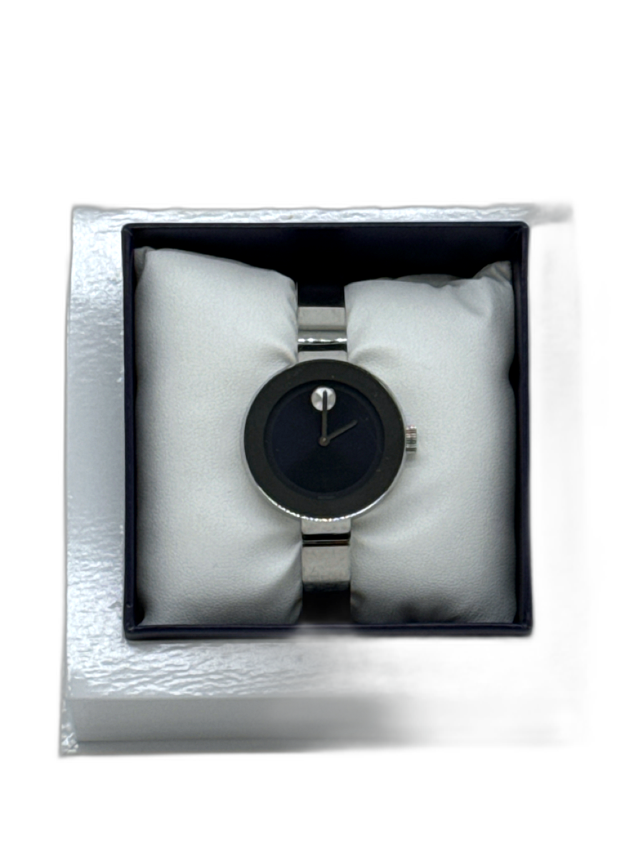 Movado Bold Silver Stainless steel Chain Clasp Mother of Pearl Watches ...
