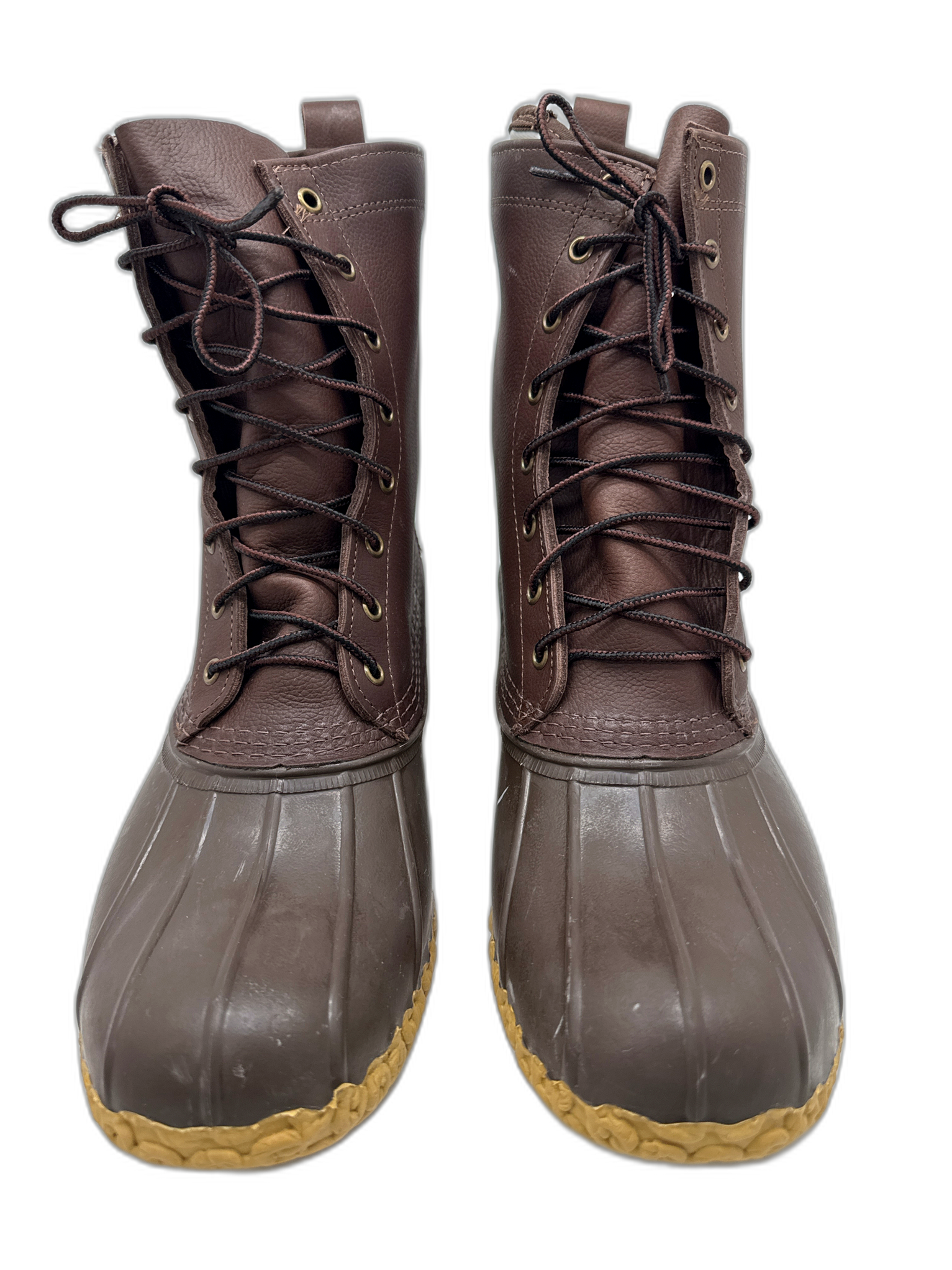 LL Bean Shoe Size 11 Brown Leather & Rubber Lace Up Gore-Tex Lace Up ...