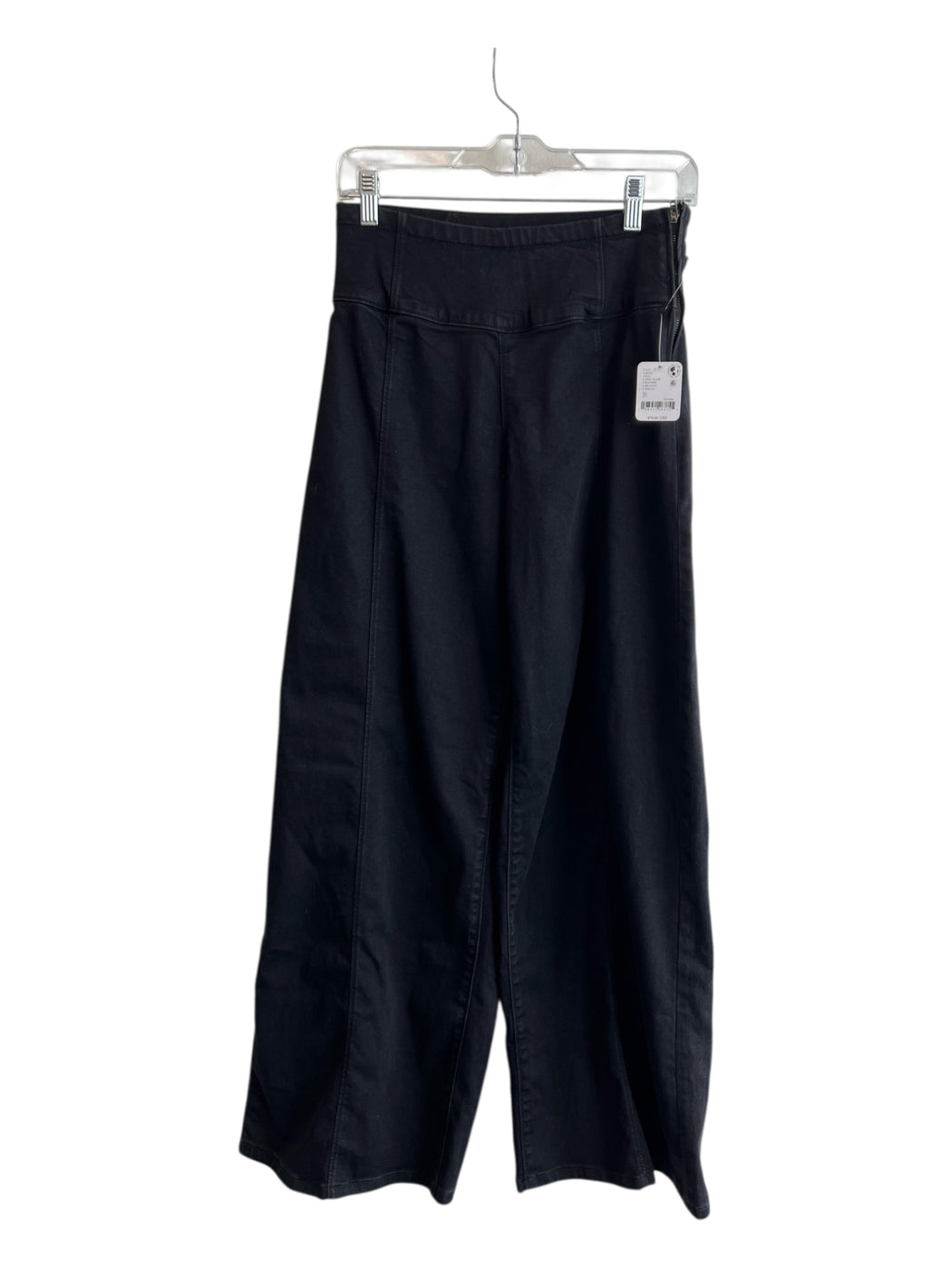 We The Free Size 27 Black High Rise Side Zip Wide Leg Seam Detail Jeans ...