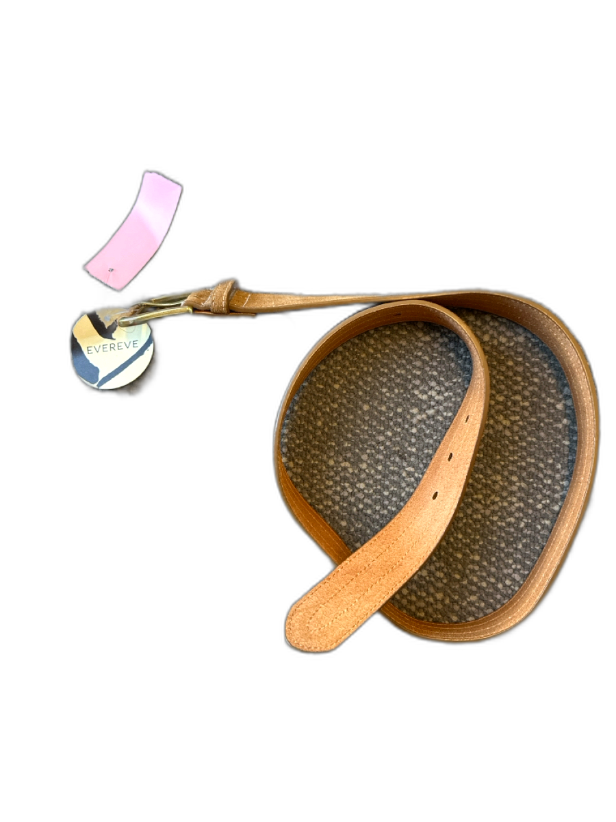 Evereve Tan Suede Brass Hardware Belts — Labels Resale Boutique