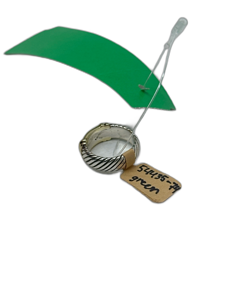 David Yurman Silver & Gold 925 & 14k Rope Wide Band Two Tone Ring ...