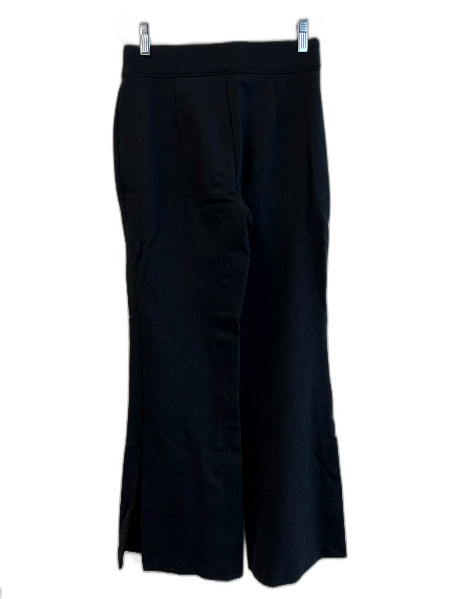 Spanx Size S Black Rayon Blend High Rise Wide Leg Seam Detail Pants ...