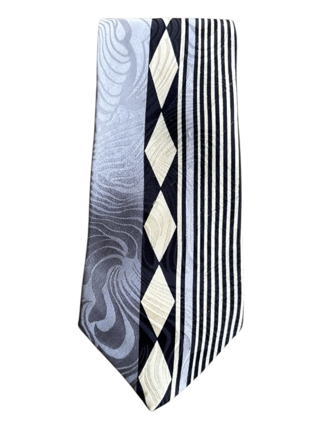 Gianni Versace Black & Multi Silk All Over Print Men's Tie — Labels ...